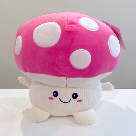 Smoochy Pals | Toys | Nwt 9 Smoochy Pals Pink Mushroom Squishy Plush By Linzy Toys | Poshmark